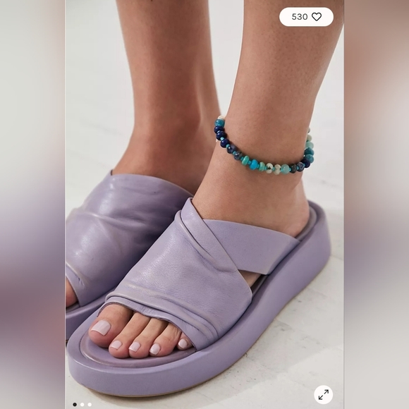 Free People | Jewelry | Nwt Free People Zuma Anklet Turquoise Semi ...